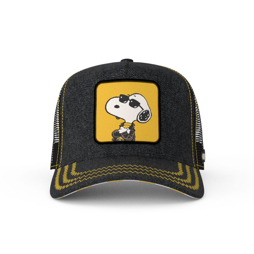 OVERLORD X Peanuts: Biker Snoopy Trucker Cap – Overlord Caps