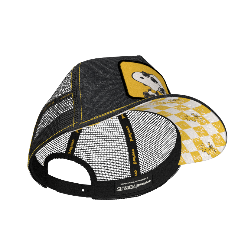 OVERLORD X Peanuts: Biker Snoopy Trucker Cap – Overlord Caps