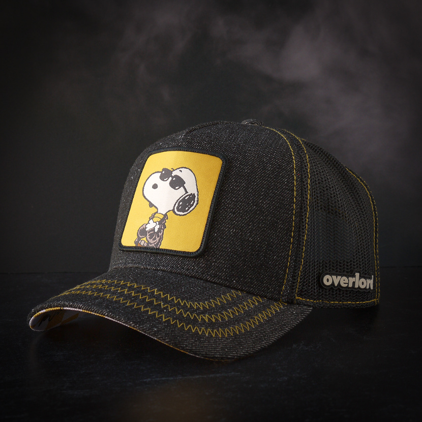 OVERLORD X Peanuts: Biker Snoopy Trucker Cap – Overlord Caps