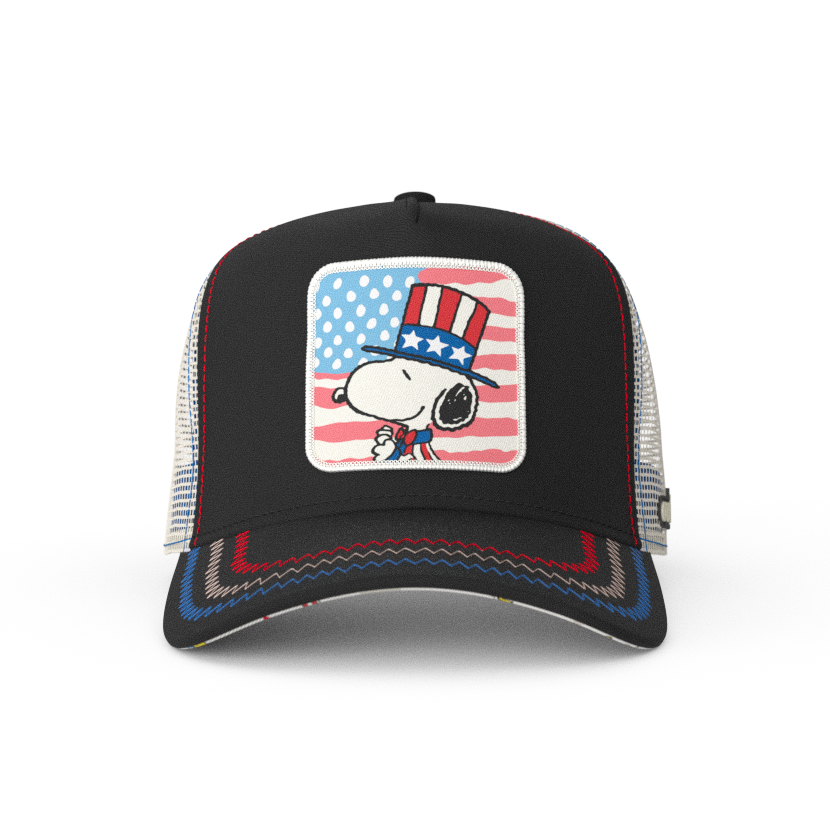 OVERLORD X Peanuts: Patriot Snoopy Trucker Cap – Overlord Caps