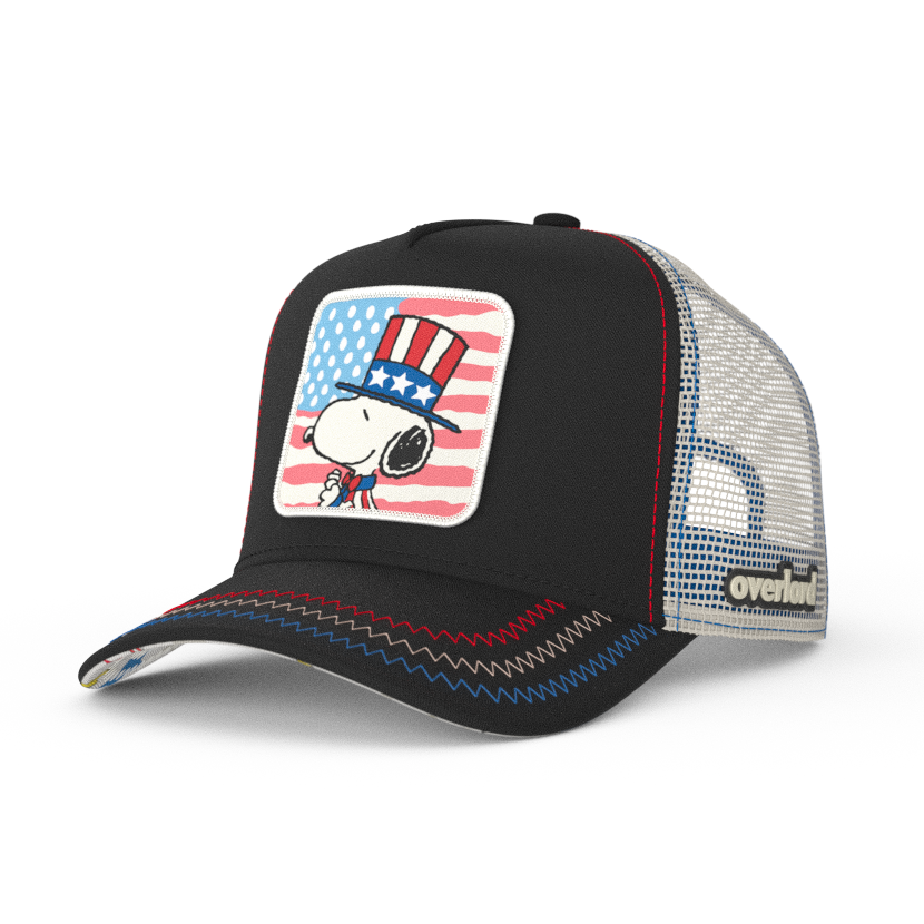 OVERLORD X Peanuts: Patriot Snoopy Trucker Cap – Overlord Caps