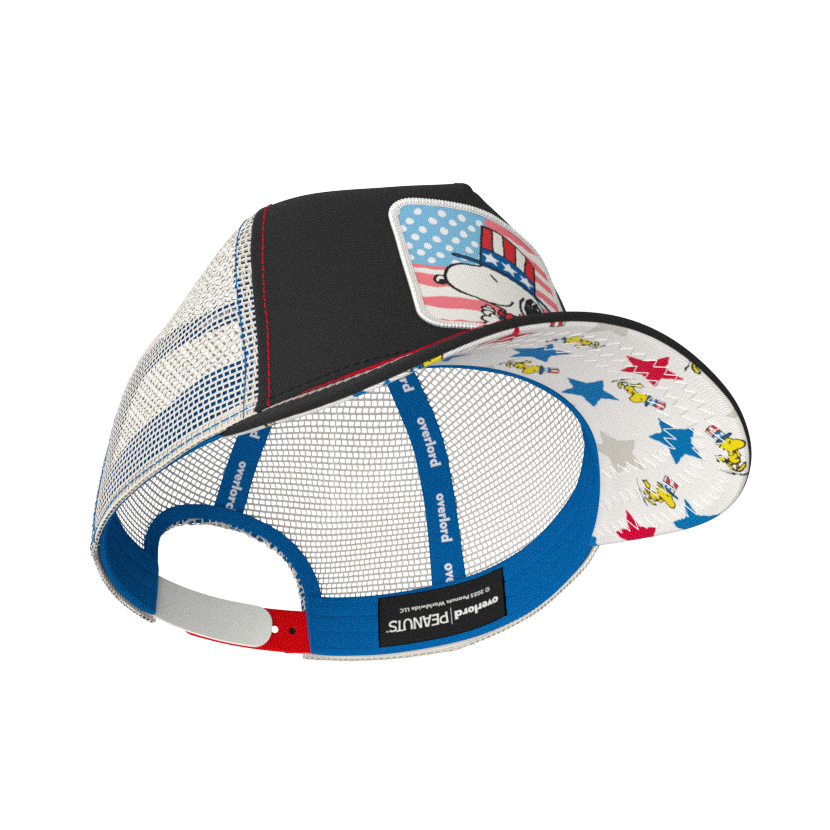 OVERLORD X Peanuts: Patriot Snoopy Trucker Cap – Overlord Caps