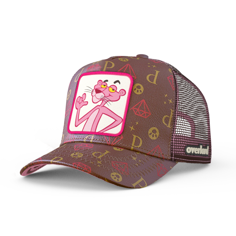 OVERLORD X Pink Panther: Leather Pink Panther Trucker Cap – Overlord Caps
